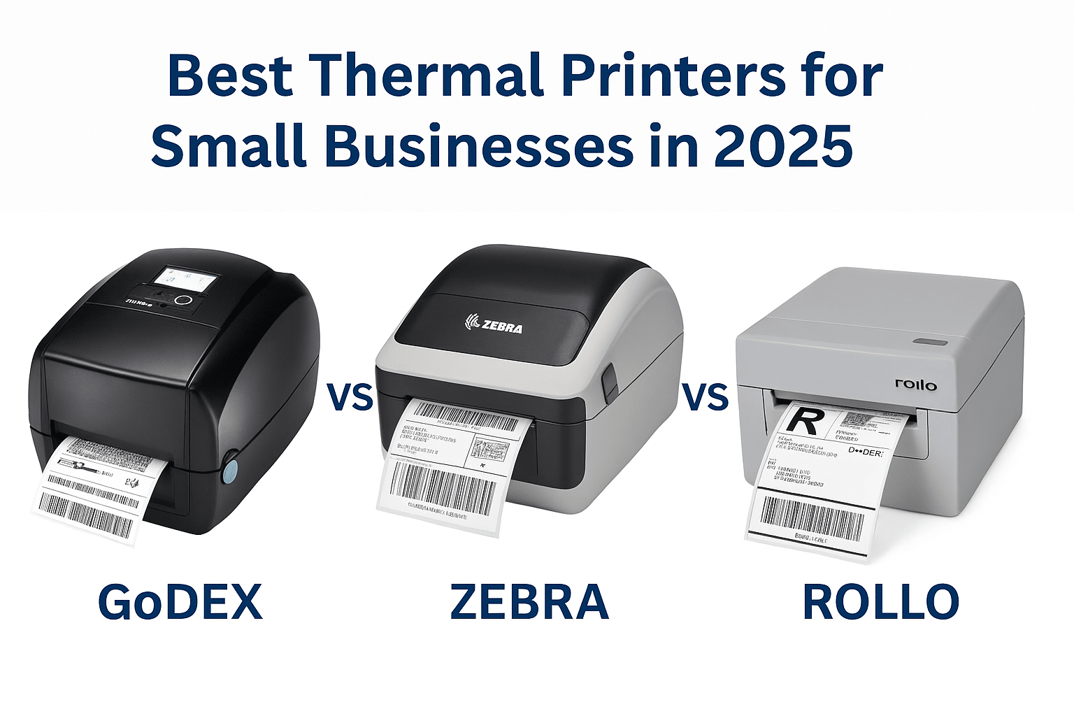 Best Thermal Printers for Small Businesses in 2025 (GoDEX, Zebra, Roll