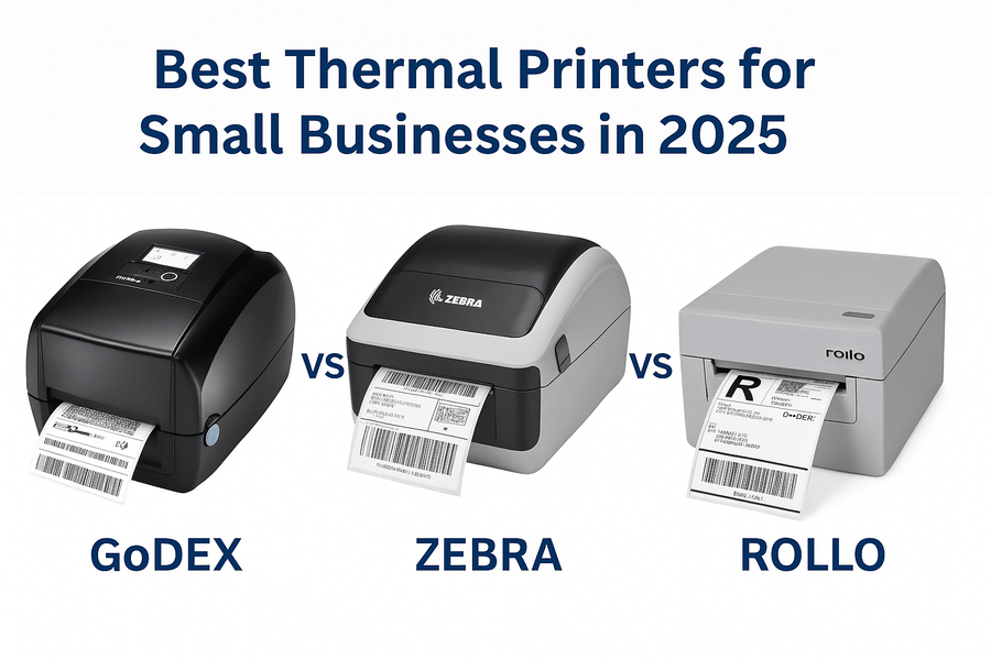 Best Thermal Printers for Small Businesses in 2025 (GoDEX, Zebra, Roll