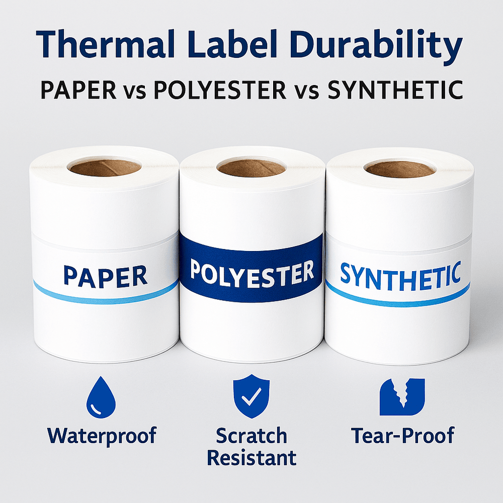Thermal Label Durability | Paper vs Polyester vs Synthetic