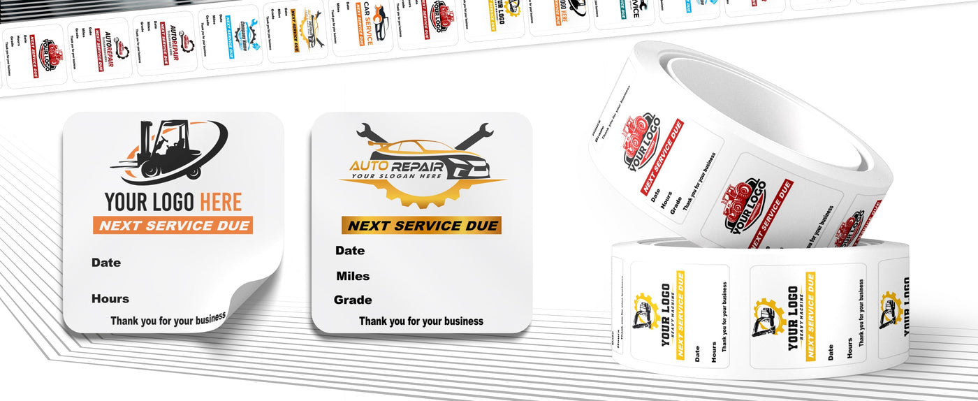 Oil Change Stickers & Printer Systems for Auto Shops