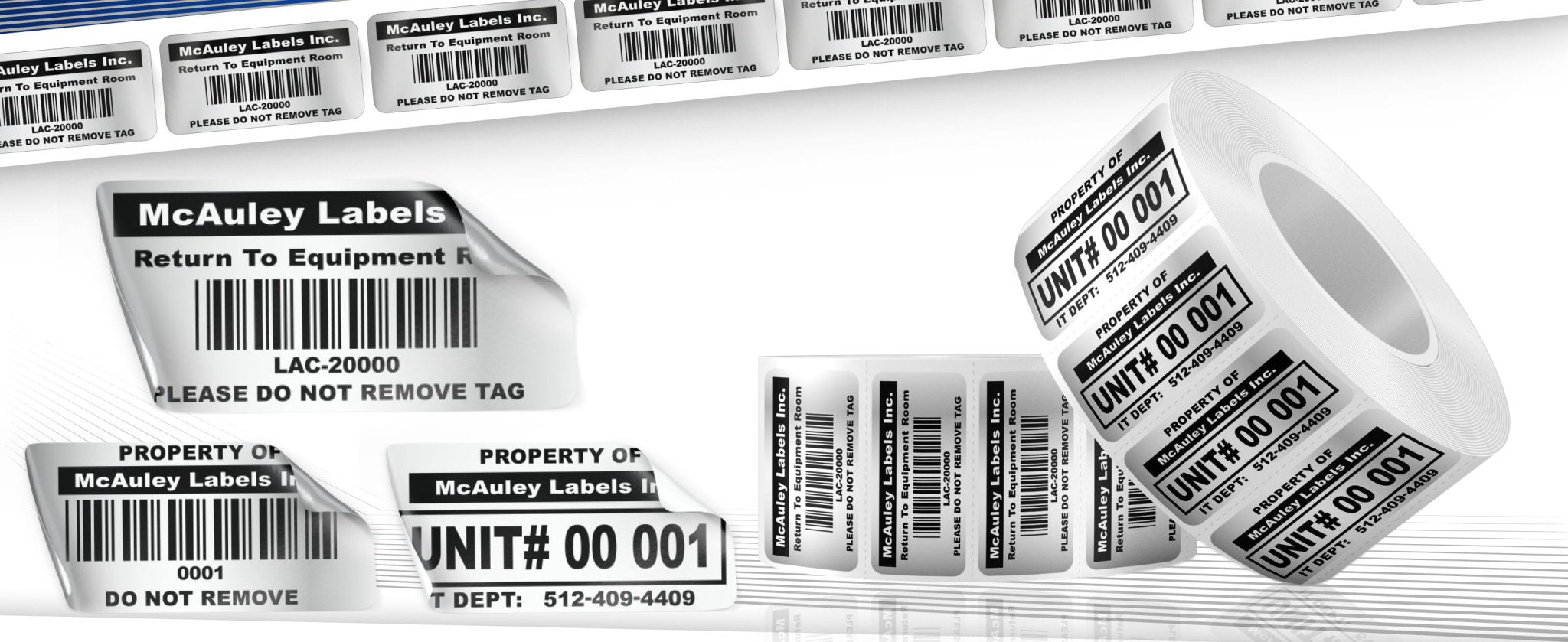 Professional & Custom Inventory Stickers Numbered