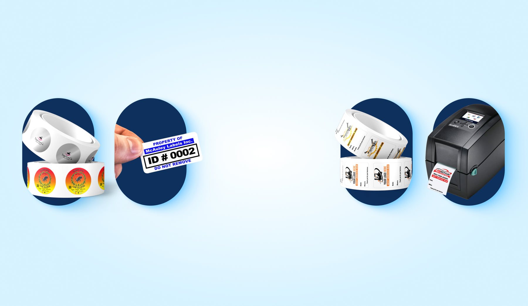 Asset Tags, Oil Change Stickers & Printers | McAuley Labels