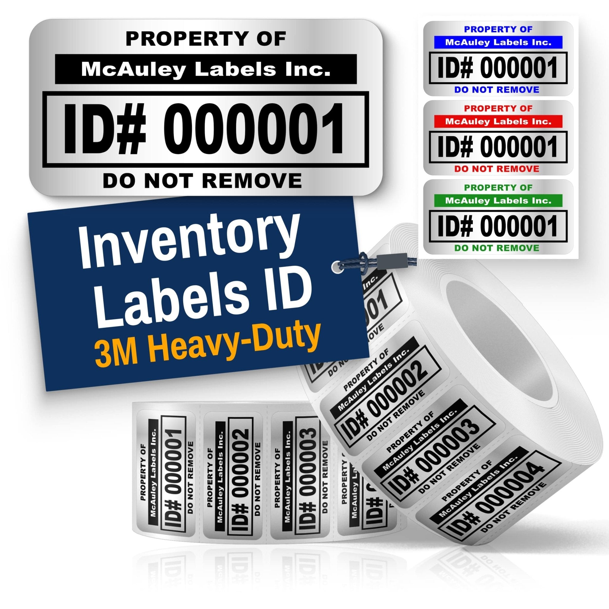 Custom ID Inventory Labels for Warehouses - 3M Heavy-Duty