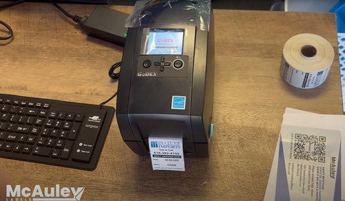 Oil Change Sticker Printer System with 1000 Custom Stickers